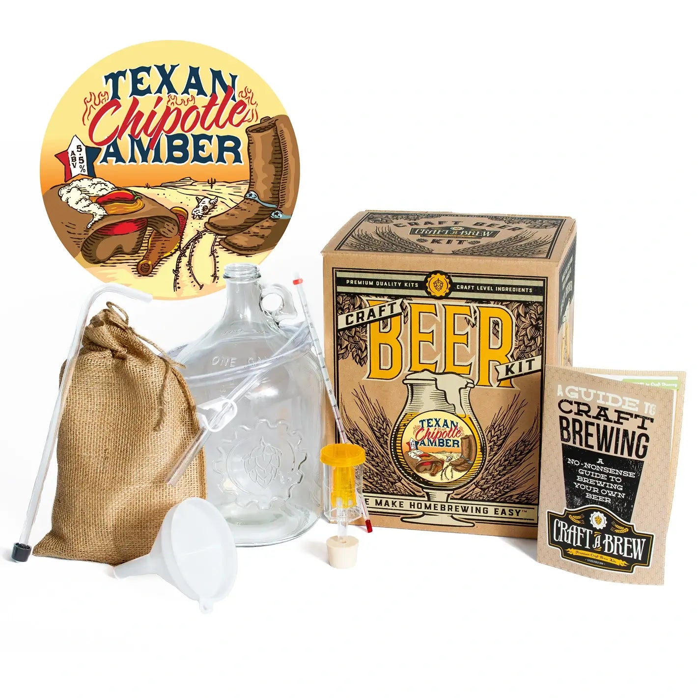 Texan Chipotle Amber Ale Beer Making Kit | Craft A Brew