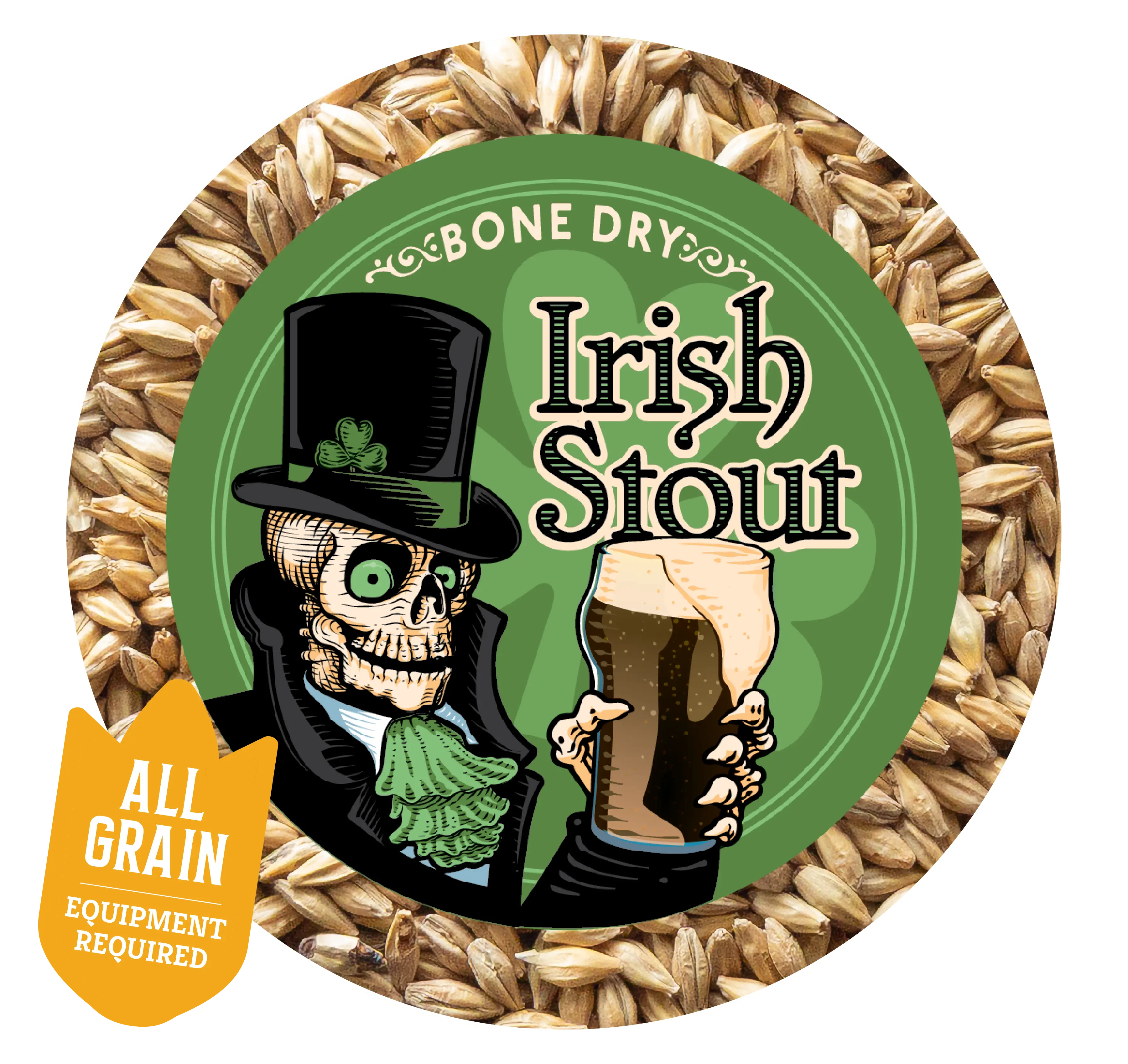 Bone Dry Irish Stout 5 Gallon All-Grain Kit | Dark & Dry
