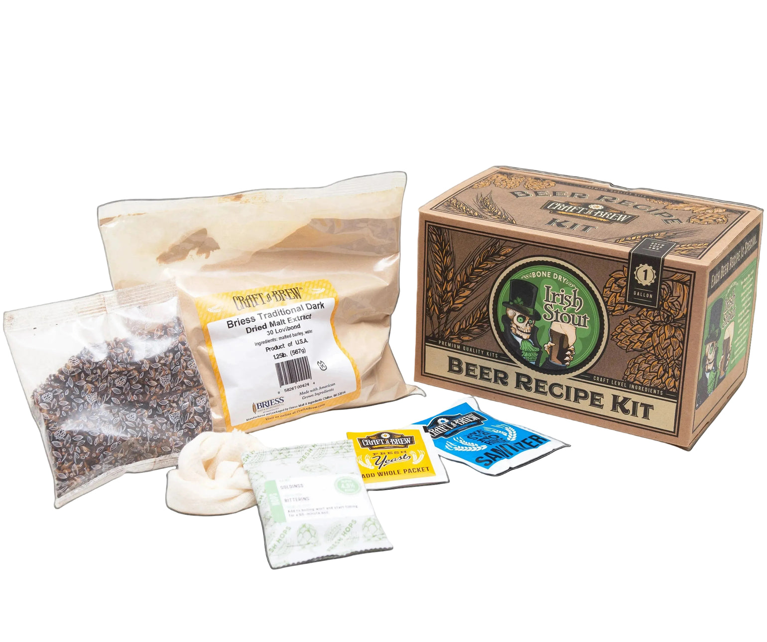 Bone Dry Irish Stout Beer Recipe Kit | Classic Dry Stout Homebrew