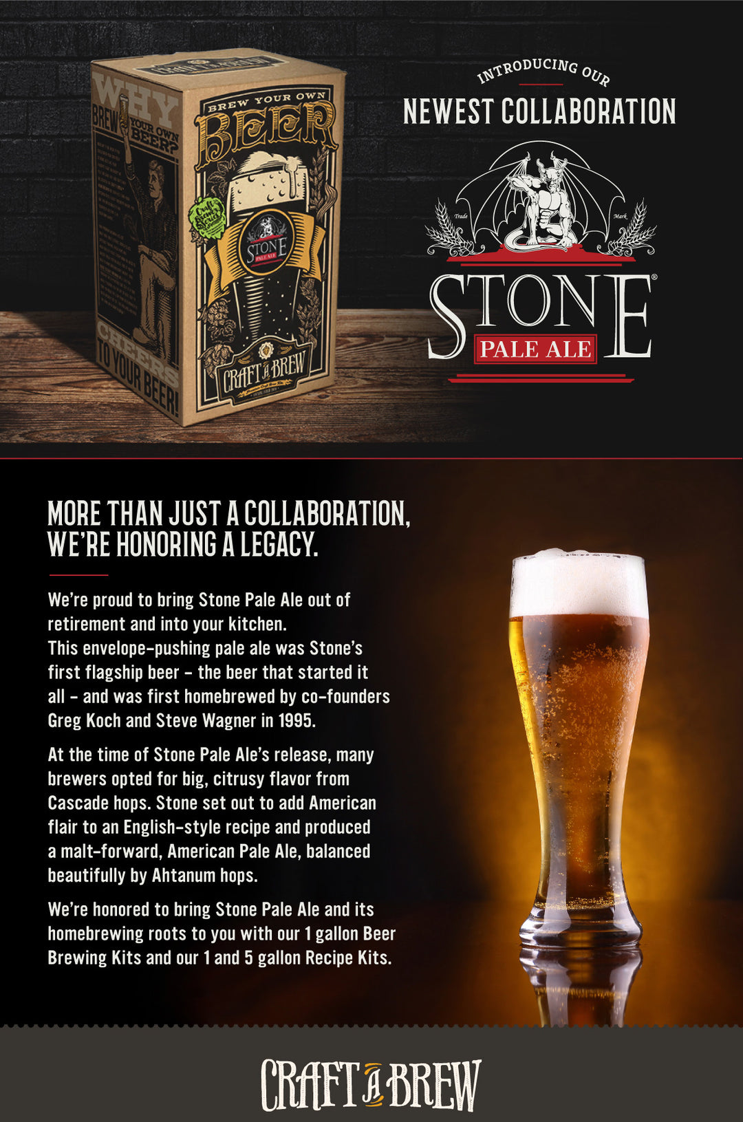 Stone Pale Ale Beer Making Kit | Craft a Brew | Craft a Brew
