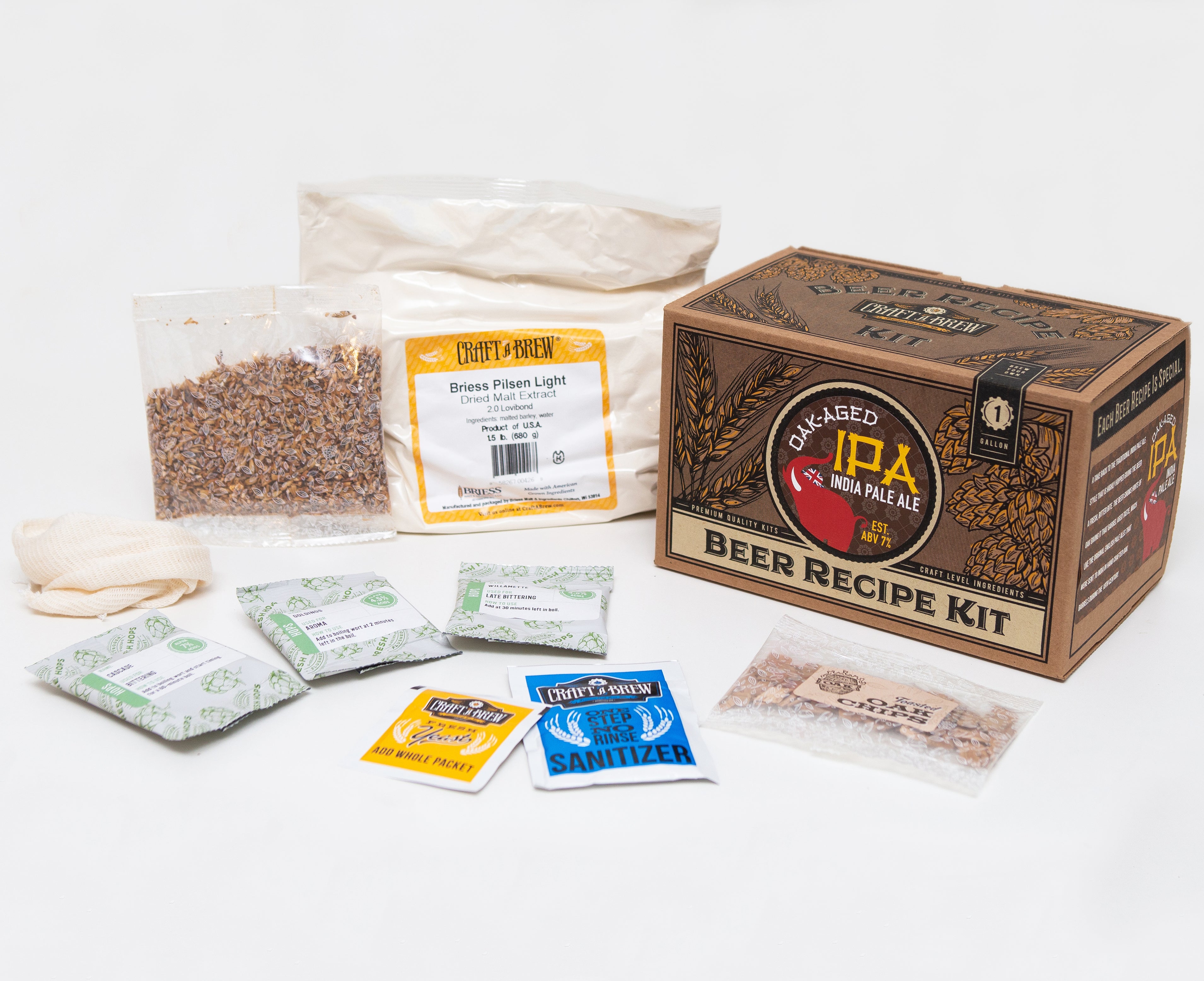 Oak Aged IPA Beer Recipe Kit | Craft a Brew