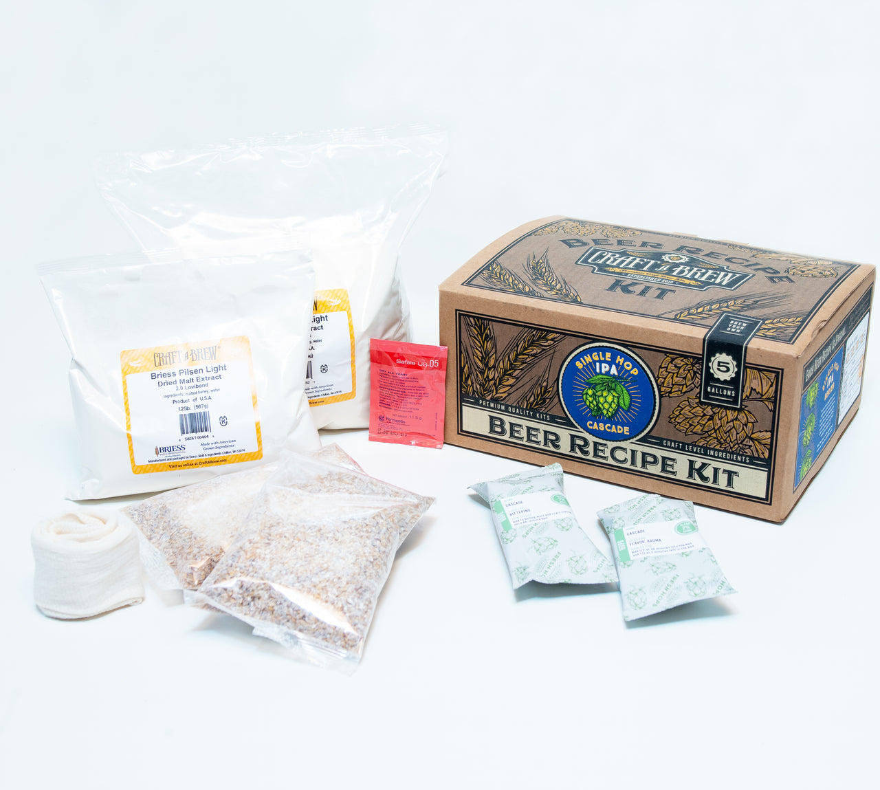 Single Hop IPA 5 Gallon Beer Recipe Kit | Craft a Brew