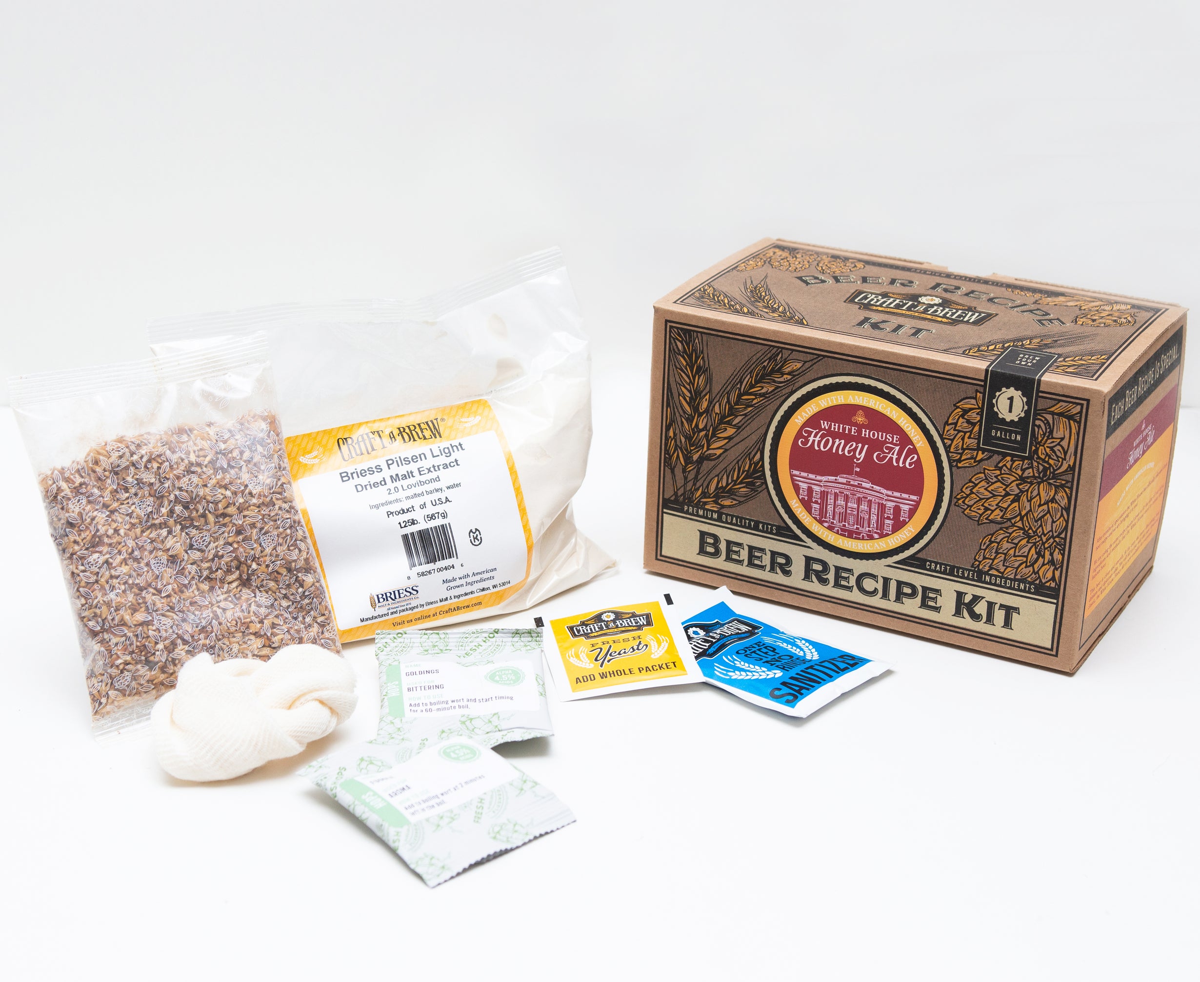 White House Honey Ale Beer Recipe Kit | Craft a Brew