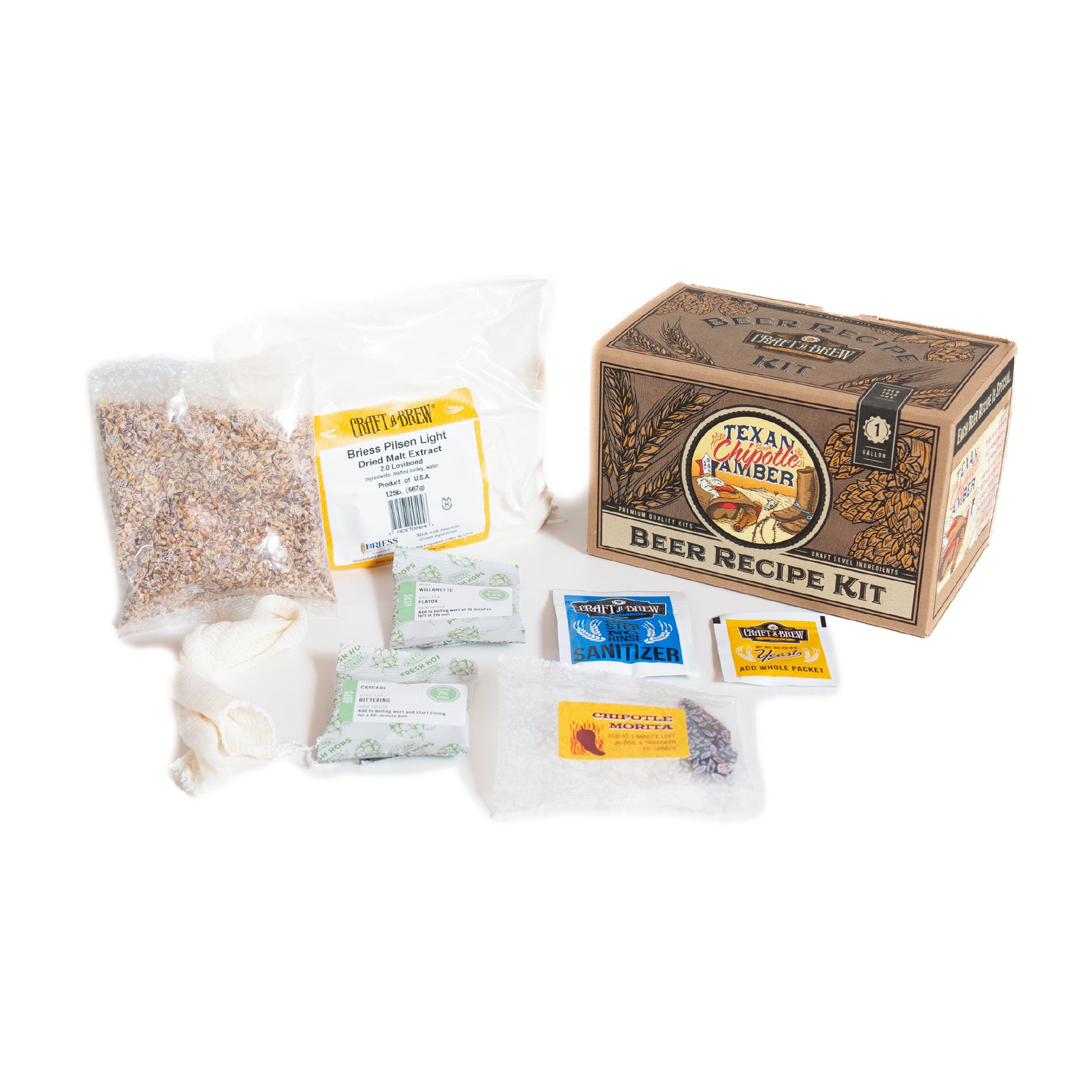 Texan Chipotle Amber Ale Beer Recipe Kit | Spiced Amber Ale Homebrew